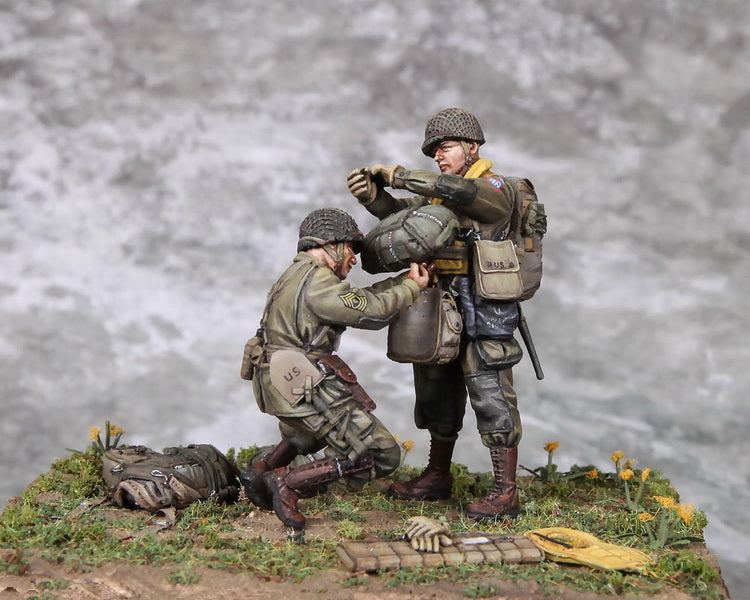 Major & 1st Sergeant US Army Airborne D-Day 1944 – Exter Company