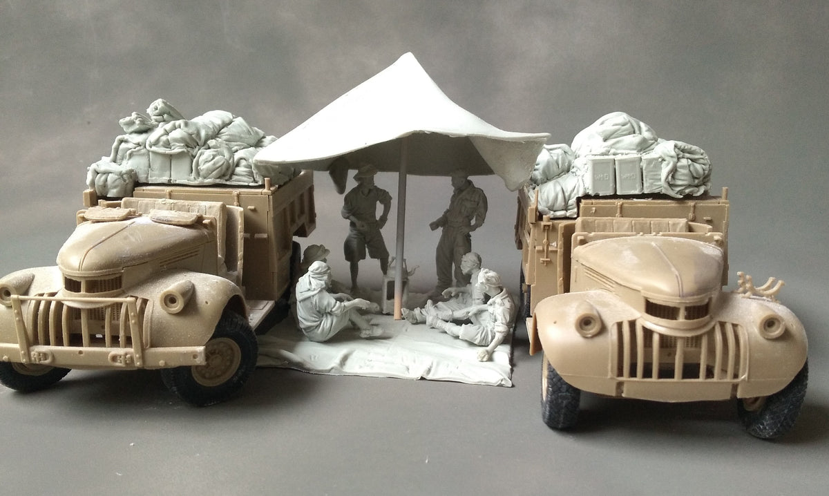 LRPG Crew North Africa with tent WWII – Exter Company