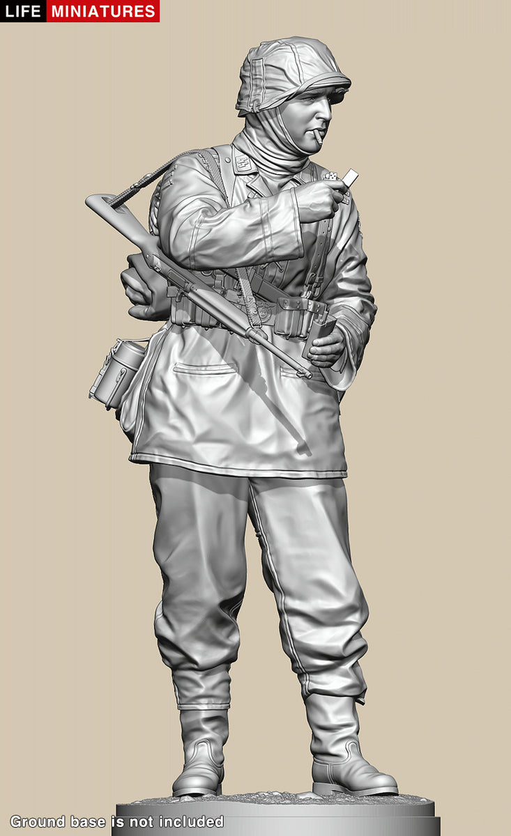 Ambush at Poteau, rifleman with captured M1 carbine KG Hansen WWII ...