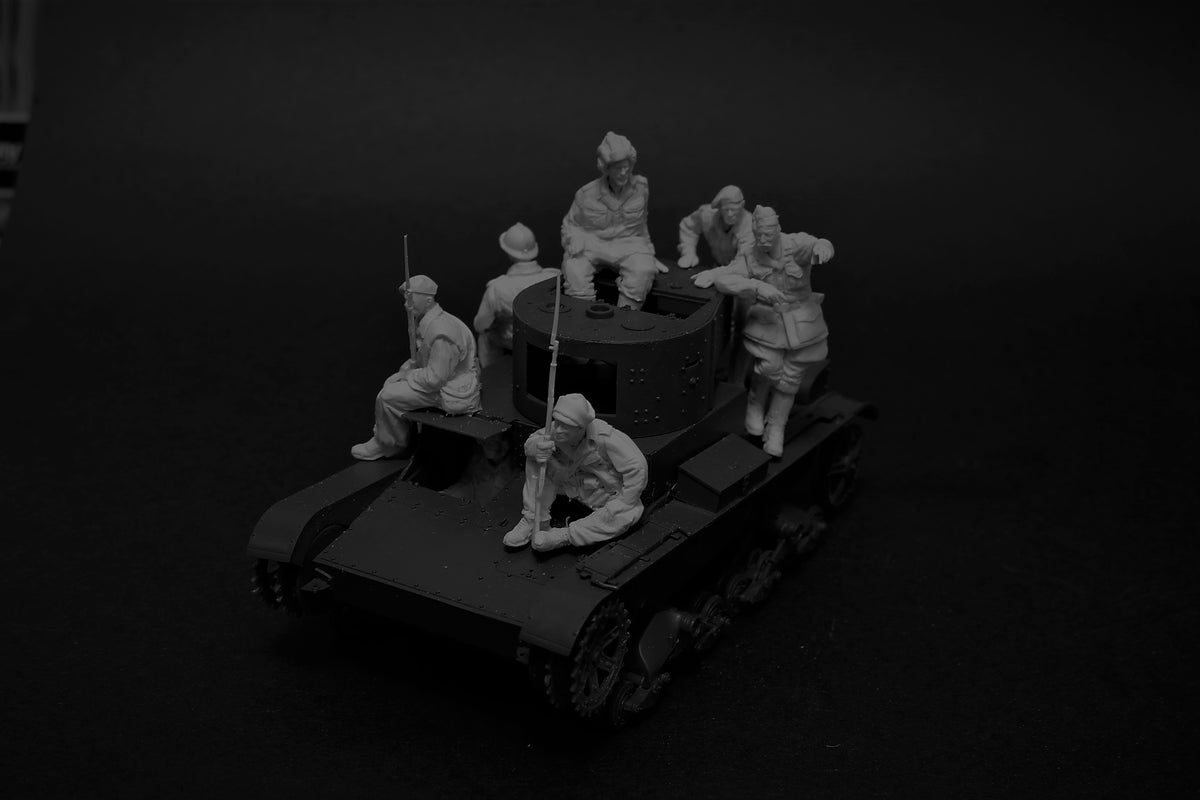 Republican tank crew Spanish Civil War – Exter Company