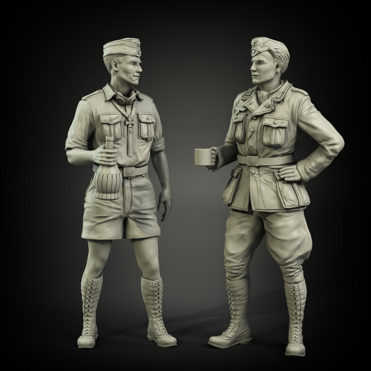 DAK armor soldiers at a RK awarding set – Exter Company