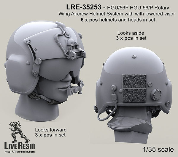 HGU-56P HGU-56-P Rotary Wing Aircrew Helmet System with pilot with low ...